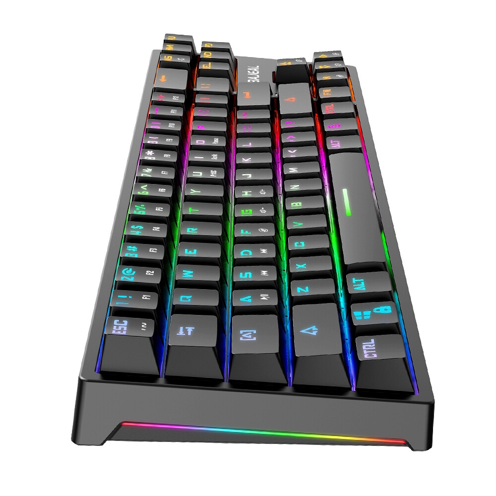 BAJEAL K71 Wired Mechanical Keyboard 71 Keys Gaming Keyboard With RGB ...