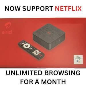 Airtel Android Smart Tv Box With Inbuilt Router And