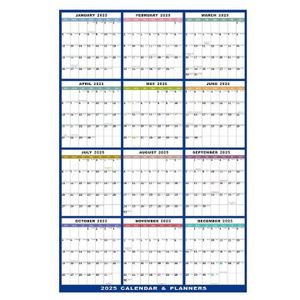 Generic 2025 Erasable Wall Calendar Dual Side 12 Months Erase Calendar ...