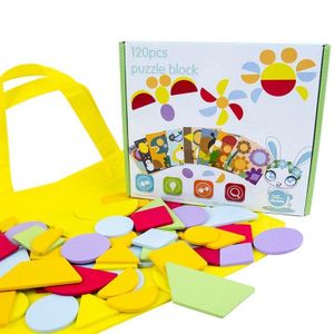 Generic Wooden Pattern Blocks Set Geometry Shapes of Different Colors ...