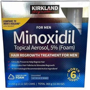 KIRKLAND Signature Minoxidil 5% Topical Aerosol Foam spray