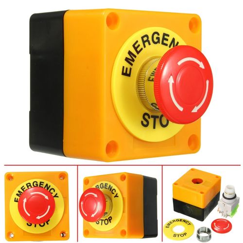 Generic Switch 1 NO 1 NC 10A 660V Emergency Stop Push Button Switch ...