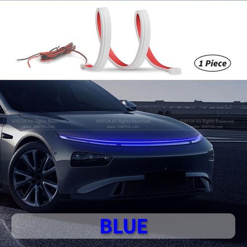 Generic Waterproof Dynamic Led Car Hood Lights Strip Universal Engine ...