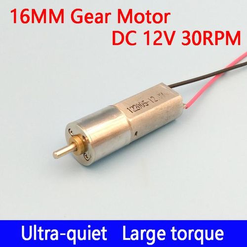Generic 16mm Dc 12v 30rpm /6v 15rpm Motor 050 Dc Gear Motor Powerful ...