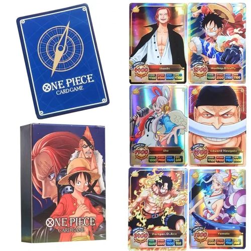 Generic 50pcs English Version One Piece Holographic Card Ssr Collection ...