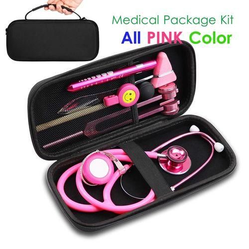 Generic Classic Pink Medical Health Monitor Storage Case Bag Kit With ...