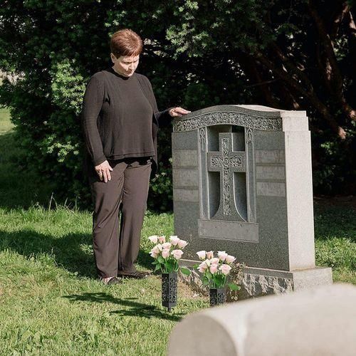 Generic 2 Pack Graveyard Vase Tombstone Flower Stand Memorial Tombstone ...