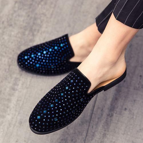 Fashion Mens Half Shoes With Wool Half Formal Shoes Black | Jumia Nigeria