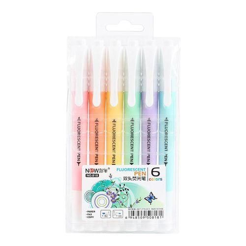 Generic Highlighter Pen 6 Pack Supply Set Colours DIY Album Making ...