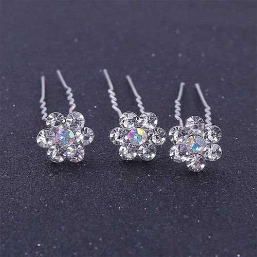 Generic Korean Simple Style Bride Hair Wear Crystal Rose Flower ...