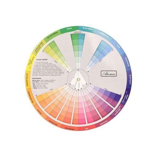 Generic Color Wheel Practical Color Chart Selector Paper For Tattoo ...