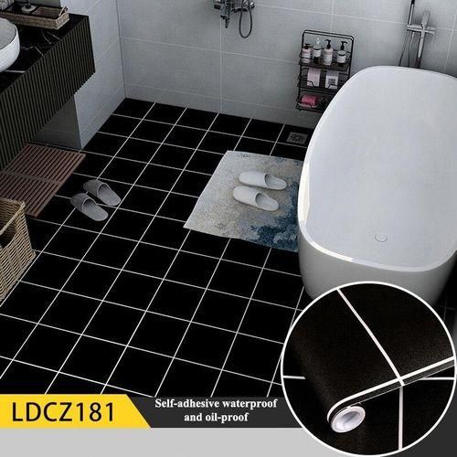 Generic Floor Tile Sticker Waterproof PVC S-adhesive Vinyl Floor ...