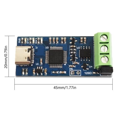 Generic USB To CAN Module 5V Bus Protocol Analysis USB To CAN Converter ...