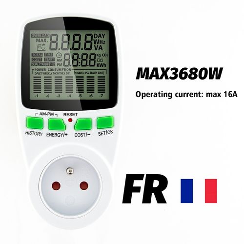 Generic Smart AC Power Meter Wattmeter Billing Socket Energy Meter ...