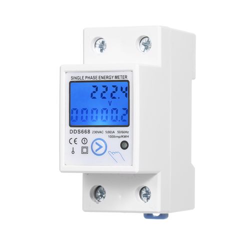 Generic AC 230V Single Phase Energy Meter With Reset Button With ...