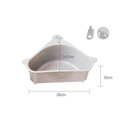 Generic Kitchen Triangular Sink Strainer Drain Fruit Vegetable Drainer ...