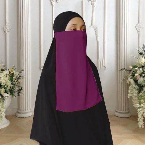 Cable Kniters Single Layer Niqab Nikab Hijab Veil Ramadon Islamic ...