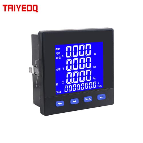 Generic Three-Phase LCD Multi-Function Power Meter With RS485 0.5 ...