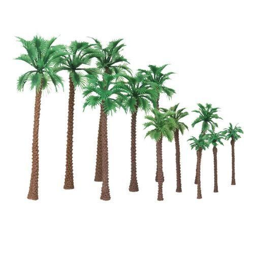 Generic 12pcs Layout Model Train Palm Trees Scale HO O N 611cm Model ...