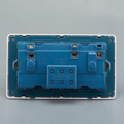 Generic Double Wall Sockets 2 Gang 13A With 2 USB Charger Port Outlet ...
