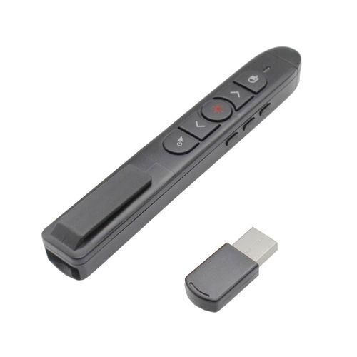 Generic Wireless Presentation Clicker Rechargeable with Laser Pointer ...