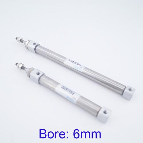 Generic Stainless Steel Micro Gas Cylinders Bore 6mm Stroke 10/15/20/25 ...