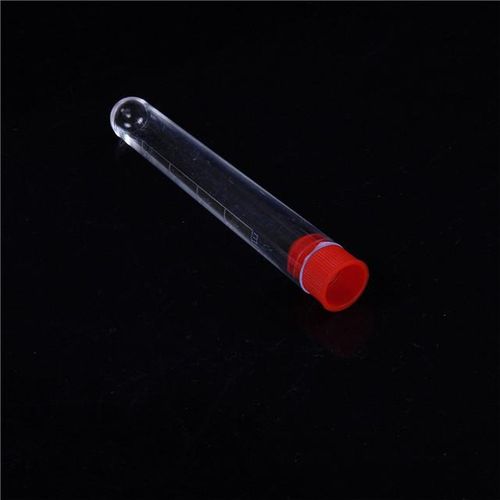 Generic New 10pcs 16x100mm Clear Plastic Test Tubes With Caps Lab Round ...