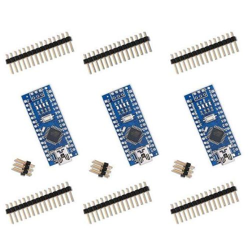 Generic 3 Pcs Arduino Pro Mini Nano V30 Atmega328p 5v 16m Microcontroller Kit Without Usb Cable
