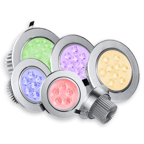 Generic LED Downlight 3W 5W 7W 9W 12W Colorful Red Green Blue RGB ...