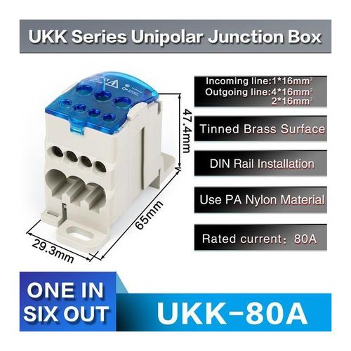Generic Ukk 80a One In Multiple-out Distribution Box Din Rail Terminal ...