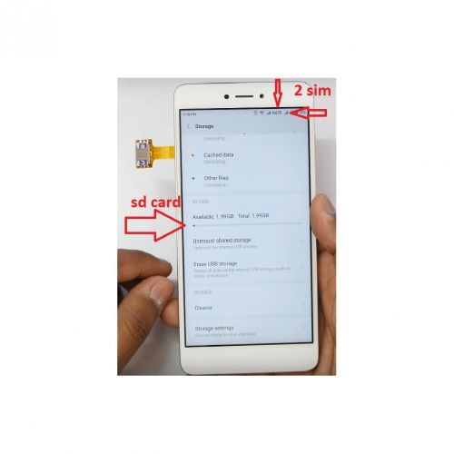Hybrid Mobile Phone Double Dual SIM Card Adapter Use Two SIM And A ...
