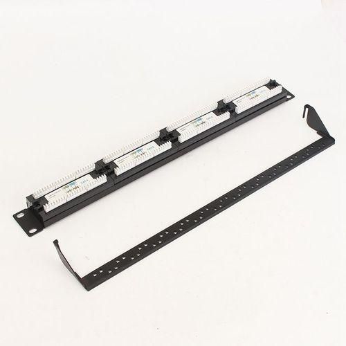 Generic 24 Port CAT5E Patch Panel 1U For 19 Inch Rack Mount RJ45 CAT6 ...