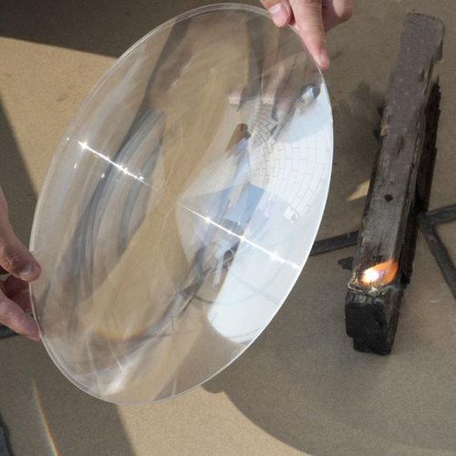 Generic 230mm Optical PMMA Solar Focus Fresnel Lens Spotlight lens ...