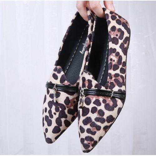 Sexy And Classy Light Leopard Skin Female Shoe – Nigeria Shopping
