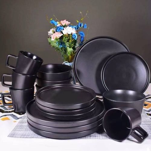 Black plate set store