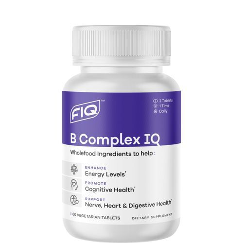 FIQ Vitamin B Complex 60Capsules A Robust B-Complex Providing Essential ...