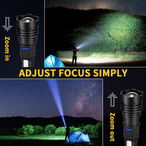 Generic Handheld torch led Light white and red COB Work light / 6 mode ...