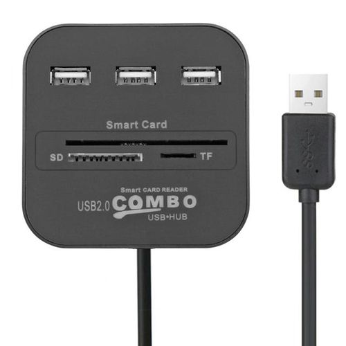 Generic 3 Port Usb Hub Smart Tax Bank Id Card Atm Id Smart Sd Tf Memory ...