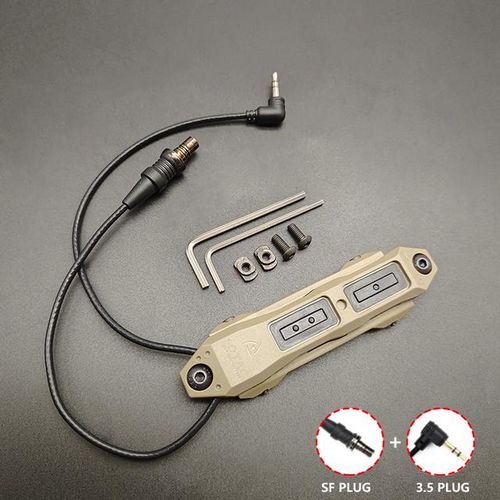 Generic Tactical PEQ 15 DBAL A2 Switch Double Plug Remote Pressure Dual ...