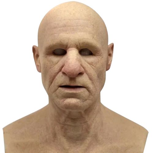 Generic Christmas Santa Mask Full Face Guard Artificial Human Skin ...