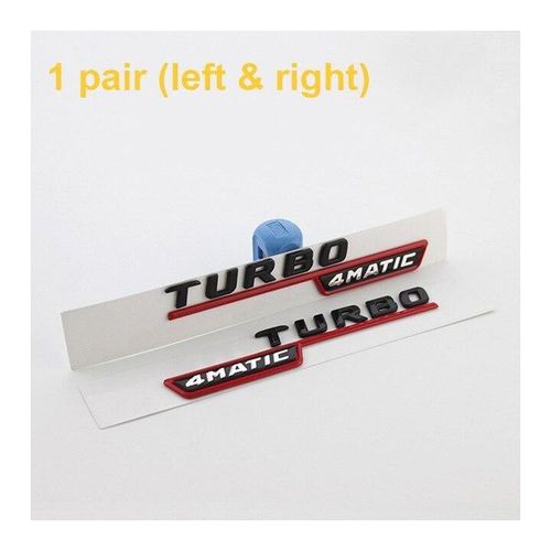 Generic Letter Emblem for Mercedes Benz AMG V12BITURBO V8 BITURBO ...