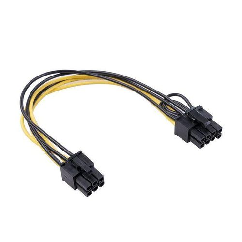 Generic 6-Pin to 8-Pin(6 + 2 ) Video Card Power Cable Extension Cabl ...