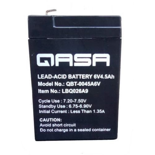 Qasa Rechargeable Fan Replacement Battery 6V 4.5Ah (PIN TYPE) | Jumia ...