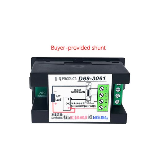 Generic LCD 4 In 1 DC Power Energy Meter Monitor Voltmeter Ammeter ...