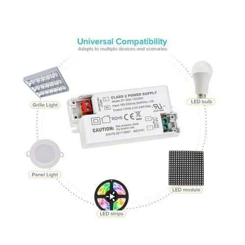 Generic Led Driver Transformer 100v 240v Ac To 12v 24v Dc Power Supply ...