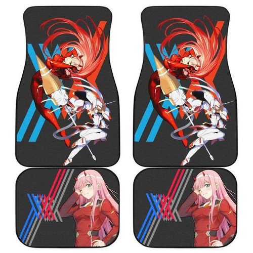 Generic Darling Franxx Anime Zero Two Hair Flip And Strelitzia Car ...