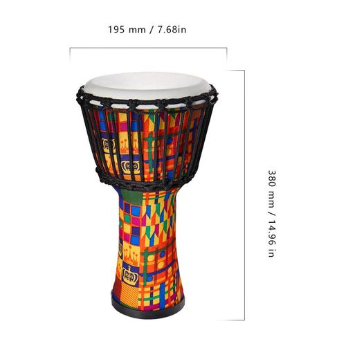 Generic 8Inch African Drum Djembe Hand Drum with Art Patterns Musical ...