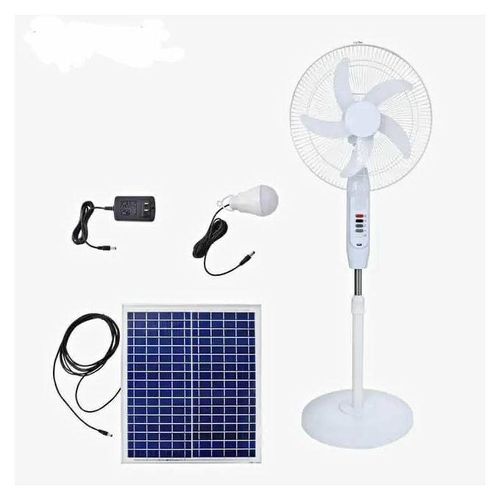 Solar Rechargeable standing fan and panel+bulb | Jumia Nigeria