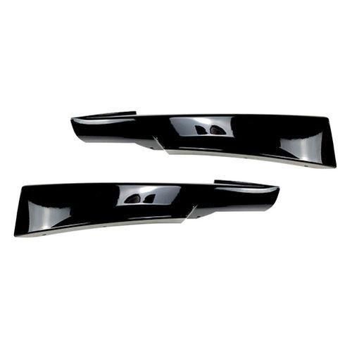 Generic Glossy Black Front Bumper Lip Corner Cover Trim Lower Protec ...