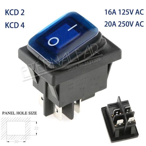 Generic KCD1 KCD2 KCD4 KCD6 On Off 10A 16A 20A 125V 250V AC Heavy ...